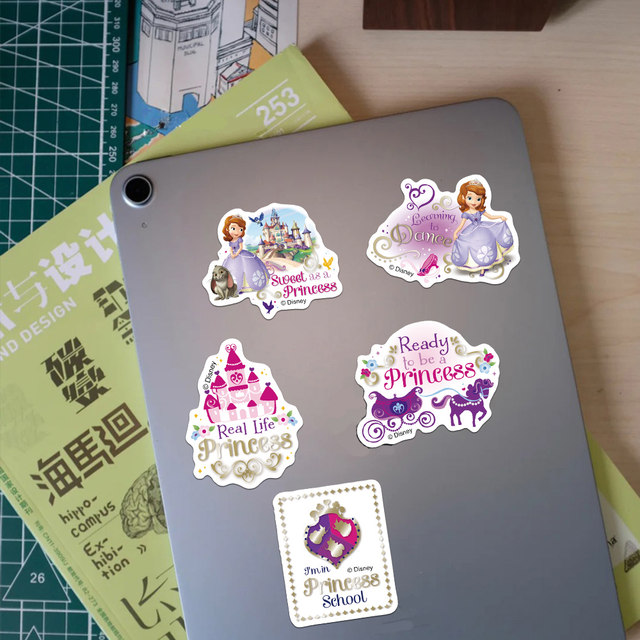 50 Sophia stickers, cute cartoon graffiti, creative decorative suitcase ...