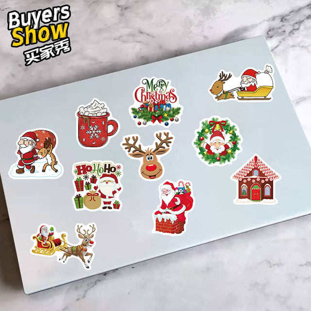 50 Christmas stickers for mobile phone cases, computer ipad stickers ...