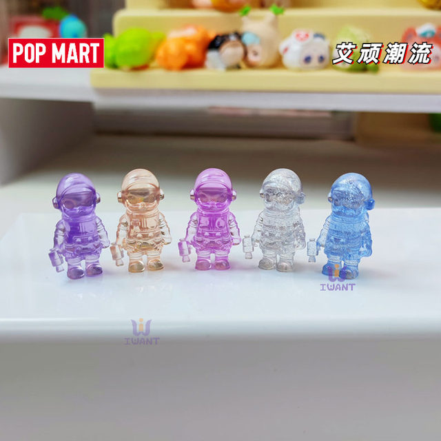 POPMART MOLLY transparent particles jelly color, a total of five colors ...