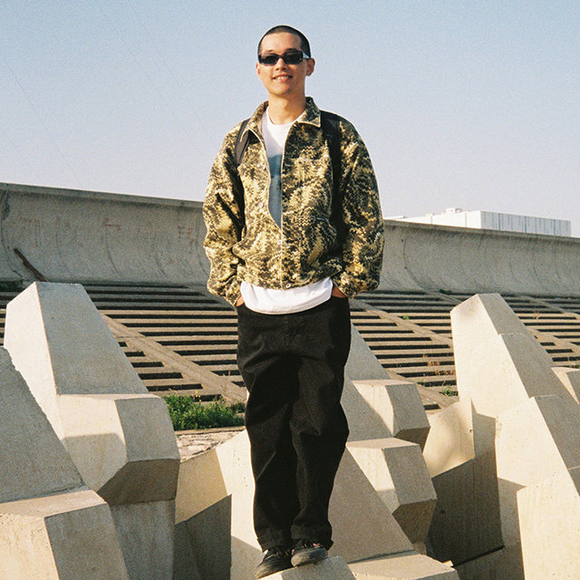 PolarSkateCoPatrikCamoJacket python pattern loose street denim jacket ...