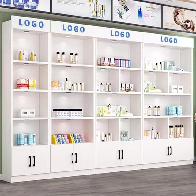 Cosmetic display cabinet, beauty salon container, modern simple display ...