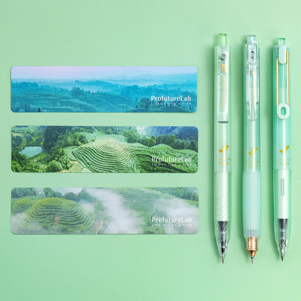 晨光masmarcu中国茶限定按动中性笔套装黑色0.5静音小分贝大容量刷题笔软握手高颜值速干顺滑签字笔赠送书签-淘宝网