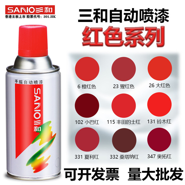 Sanhe hand-operated automatic spray paint red wall door furniture red ...