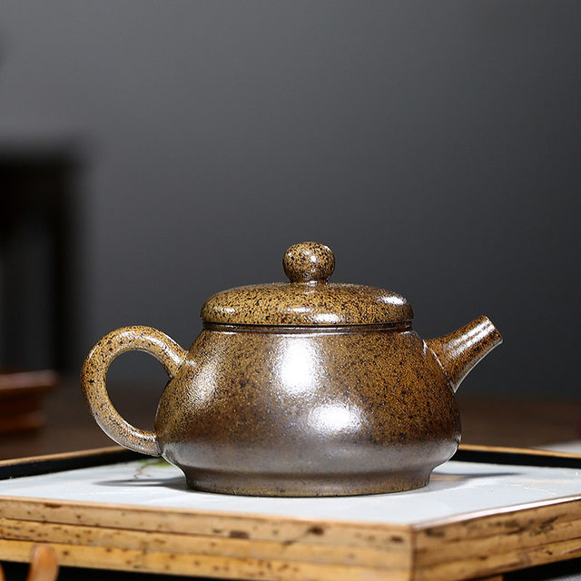 Creative Yixing purple clay pot pure handmade retro wood-fired cloud ...