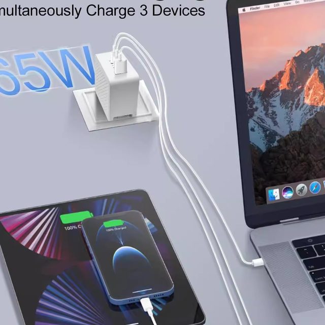 PD charger 100W/65W/45W high power USB-C+QC3.0 fast charging Hong Kong ...