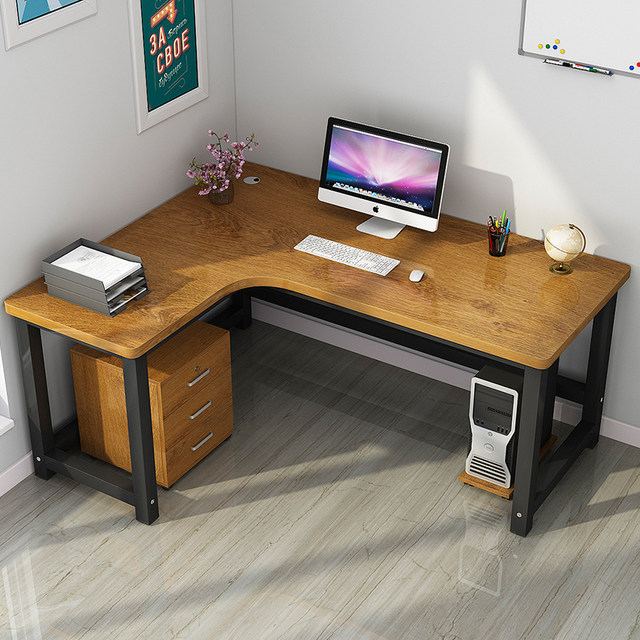 Corner desk desk large table top 60cm wide 75cm high computer desktop L ...