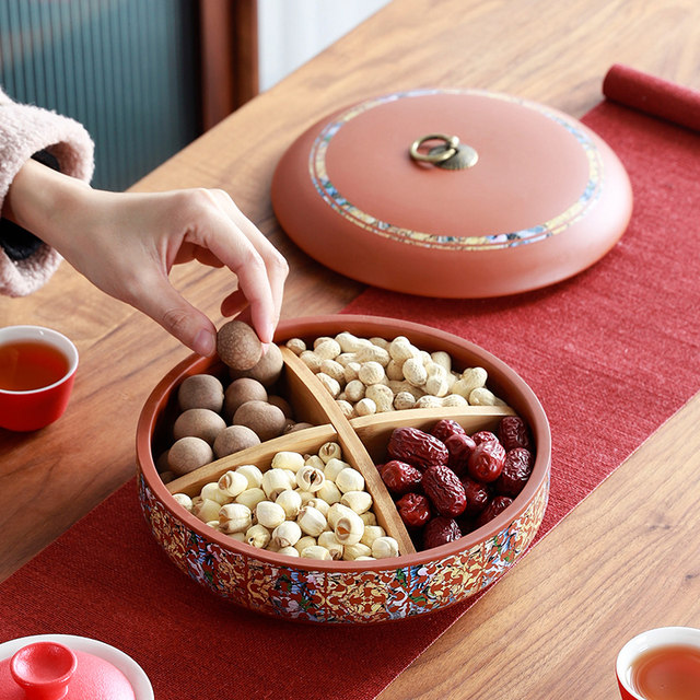 Wedding water fruit plate dry fruit plate home living room tea several ...