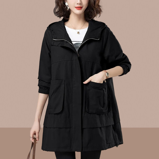 Wind clothes outside the windbreaker 2024 spring and autumn new mid ...