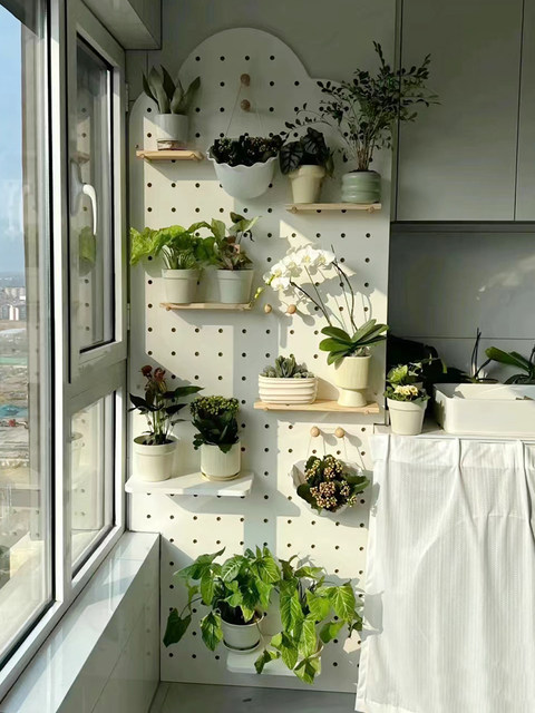 Cave panels, flower frames Customized balcony green planting wall space ...