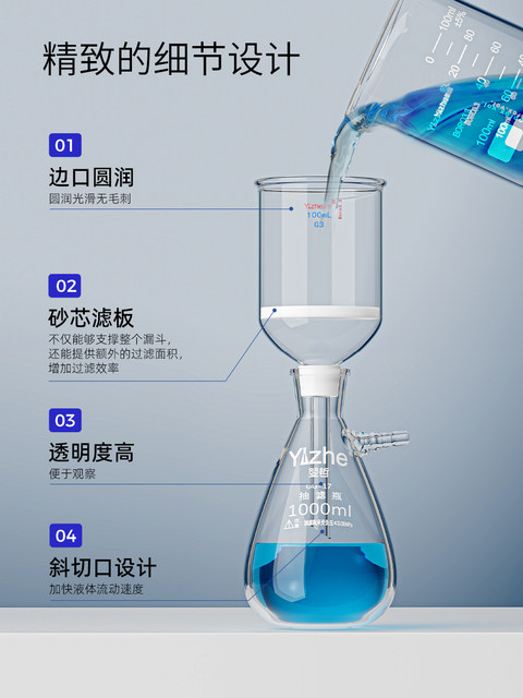 Sand core funnel filtration suction funnel g1/g2/g3/g4/g5/g6/35/40/60 ...