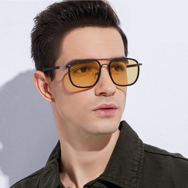 Advanced sensory gradient sunglasses Men driver, dual -use polarized ...