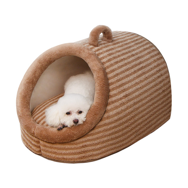 Dog kennel for all seasons, semi-enclosed dog house, pet cat kennel ...