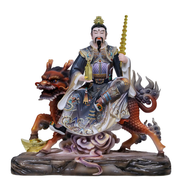 Jiutian Yingyuan Thunder Universalization Tianzun Statue White Marble ...