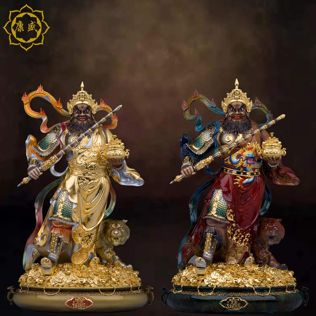 Wu Caishen Zhao Gongming Statue Pure Copper Five Road Caishen Station ...