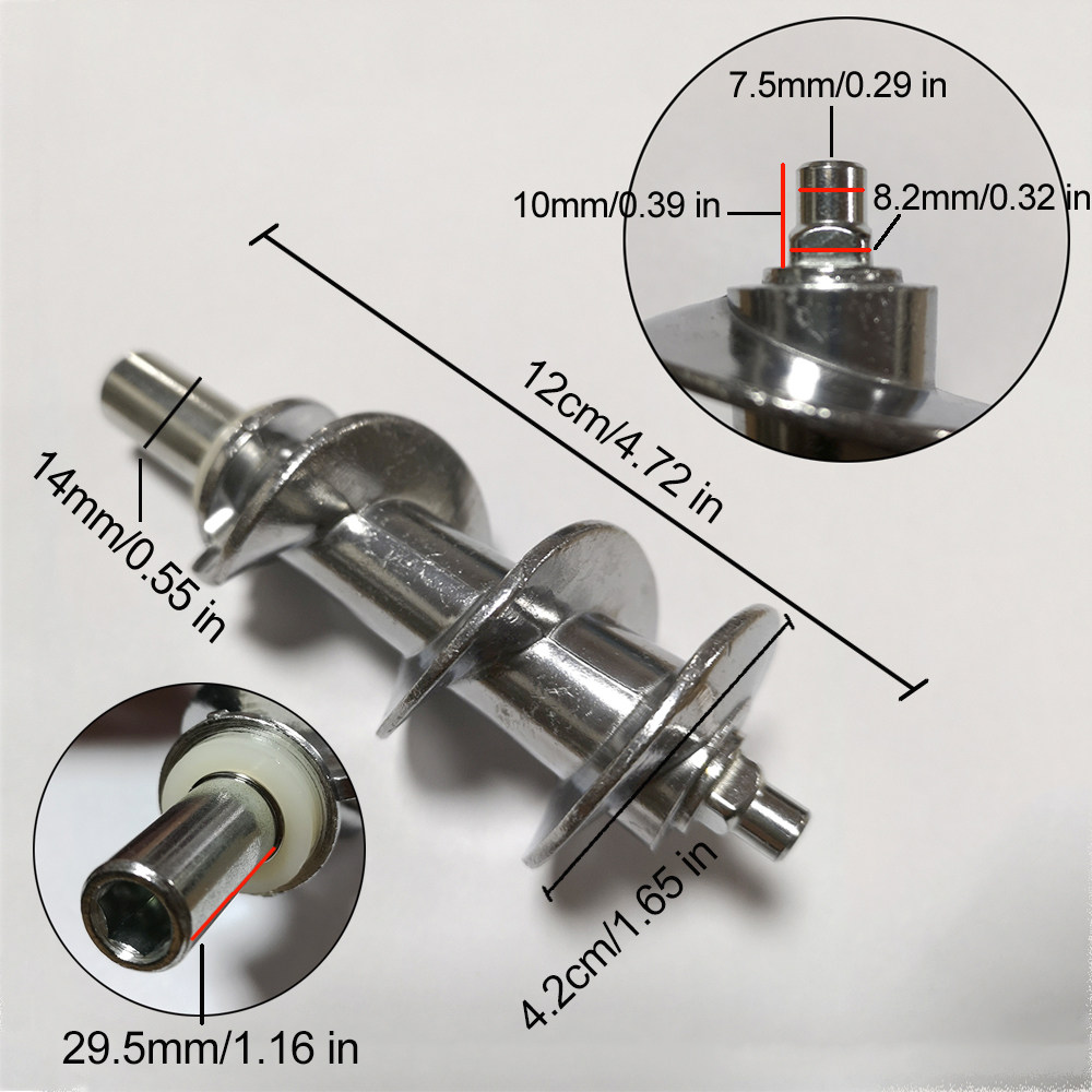 Fella Meat Grinder Accessories - Cross Blade, Knife Net & 7 Characters