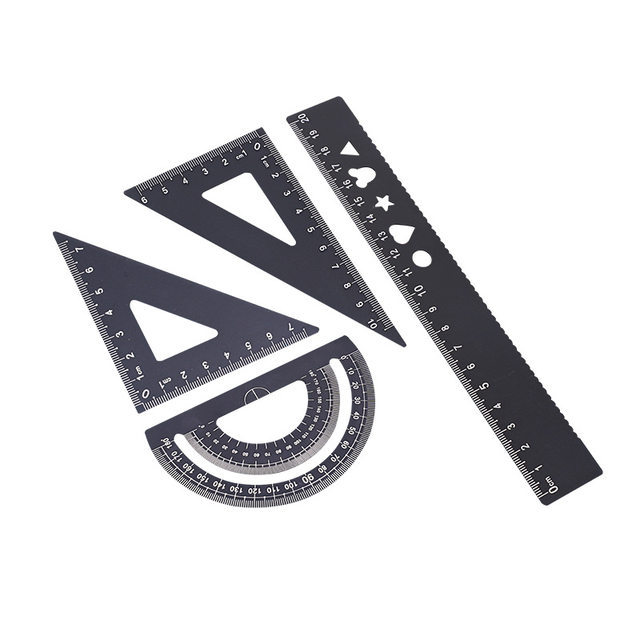 Free engraving aluminum alloy ruler primary school students dedicated ...