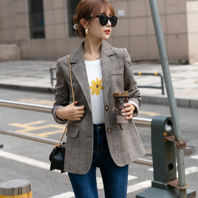 Labor wool woolen small suits outer suits women short 2022 spring new ...
