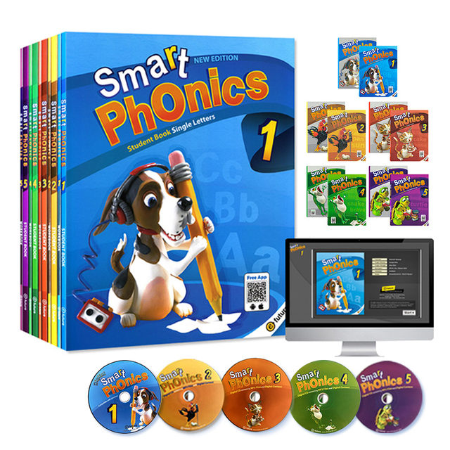 Genuine children's English natural spelling SmartPhonics 12345 level ...