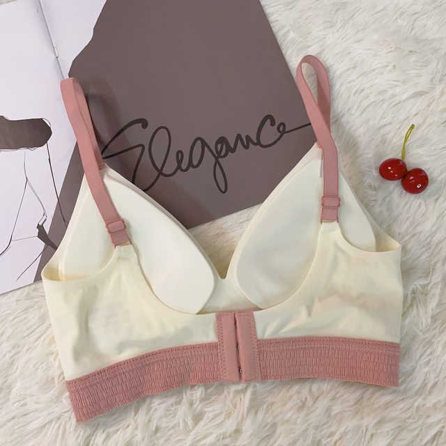 Underwear for women, French triangular cup, small breast push-up, no ...