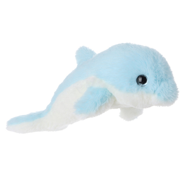 Apricotlamb blue dolphin plush toy cute, comfortable children, male and ...