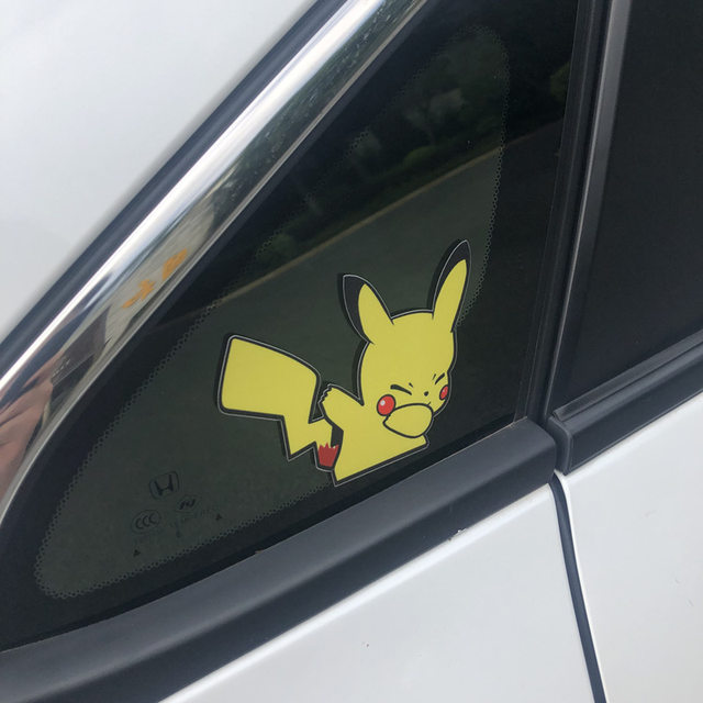 Pikachu car sticker Pikachu car window glass sticker cute cartoon ...