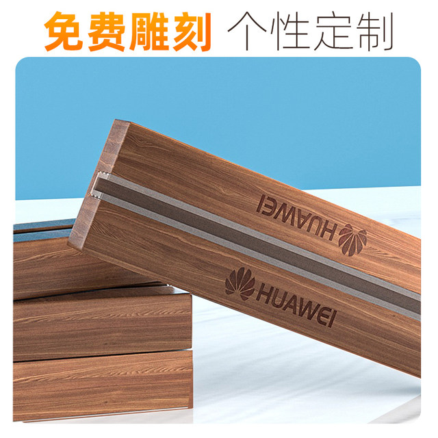 a4 wooden acrylic table stand vertical sign double-sided solid wood ...