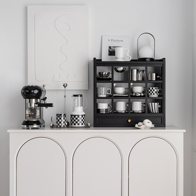 NordicSense black cup holder cup display stand living room desktop ...