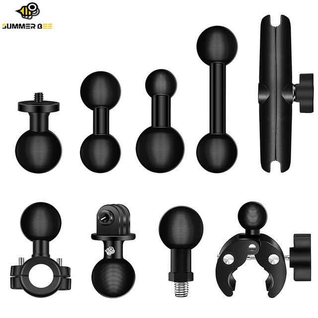 Aluminum alloy motorcycle mobile phone ball head bracket handlebar ...