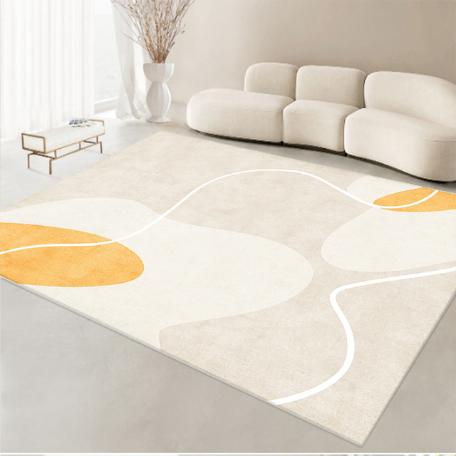 Living room PVC floor mat scrubbable coffee table floor mat waterproof ...