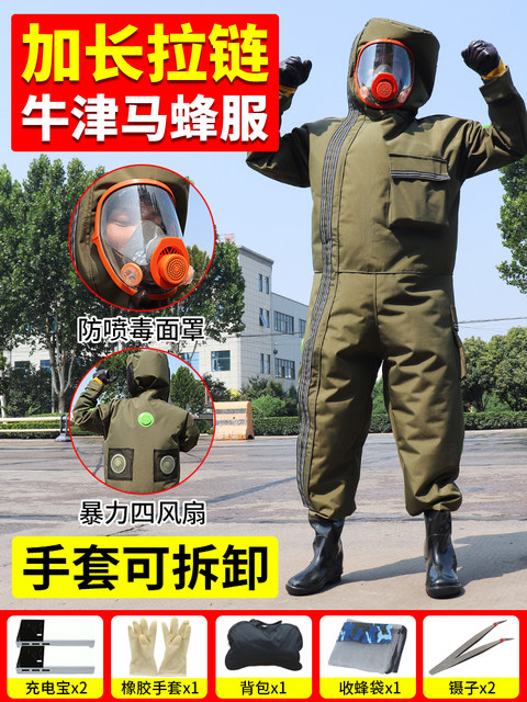 Wasp Protective Suit Inflatable Oxford Cloth Wasp Suit Fan Breathable ...