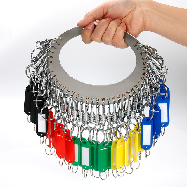 Key ring ring stainless steel key plate disc with mark management ...
