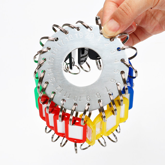 Key disc disc stainless steel key ring ring storage management artifact ...
