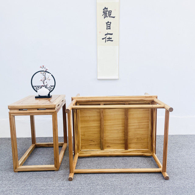 Zen chair Chinese meditation chair Old elm Taishi chair solid wood ...