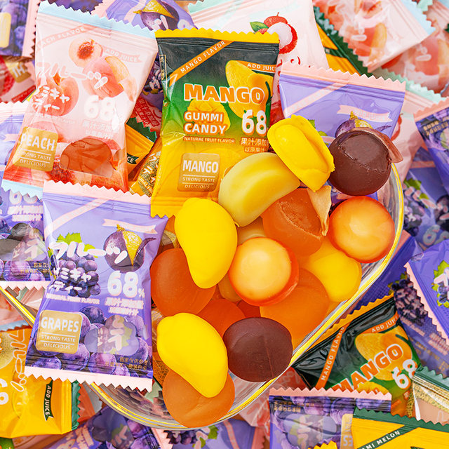 Xiamu Friends 68%fruit juice peeling fruit flavor faint sugar net red ...