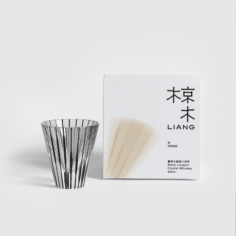 Starling Black Crystal Whiskey Glass - Chinese Style