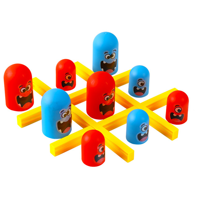 Tic-tac-toe fun children's matryoshka boy big eat small double chess ...