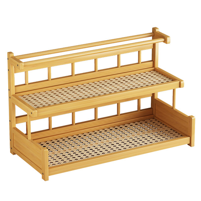 Tea table countertop storage rack small Bogu rack Chinese tea set tea ...