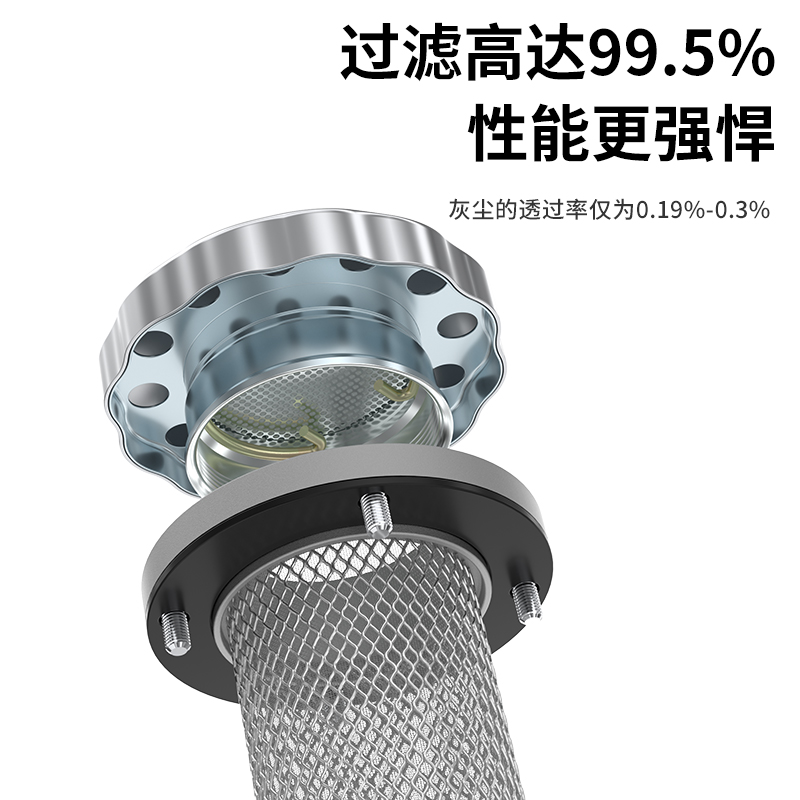 EF空气滤清器过滤器油箱加油口滤网圆筒EF1-25/2-32/3-40柴油过滤