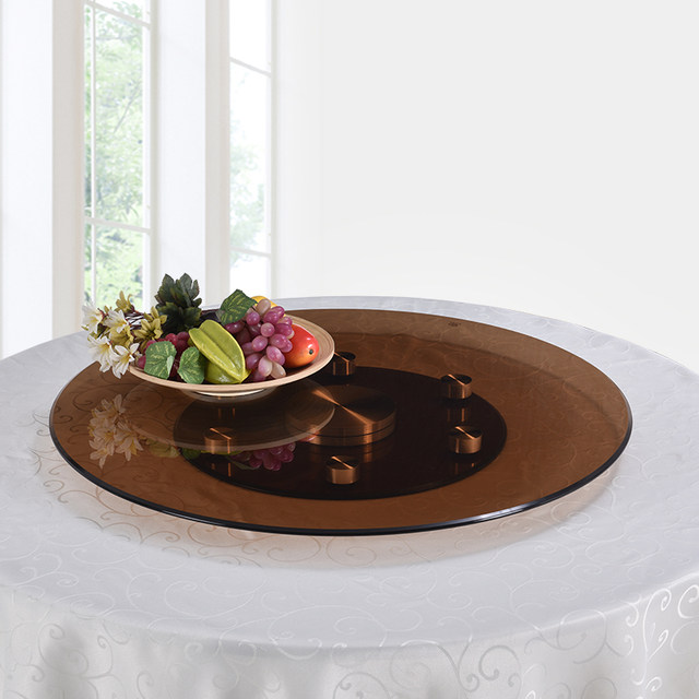 Dining table turntable tempered glass home round table turntable hotel ...