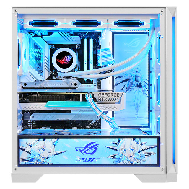 ASUS ROG Fubuki i914900K/FRTX4090/4080SUPER white cardless water-cooled ...