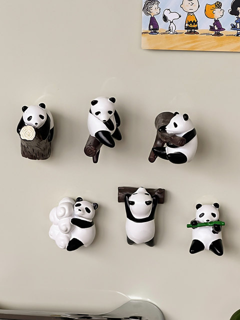 Lovely Days 3D Cartoon Panda Climbing Tree Branch Refrigerator Magnet ...