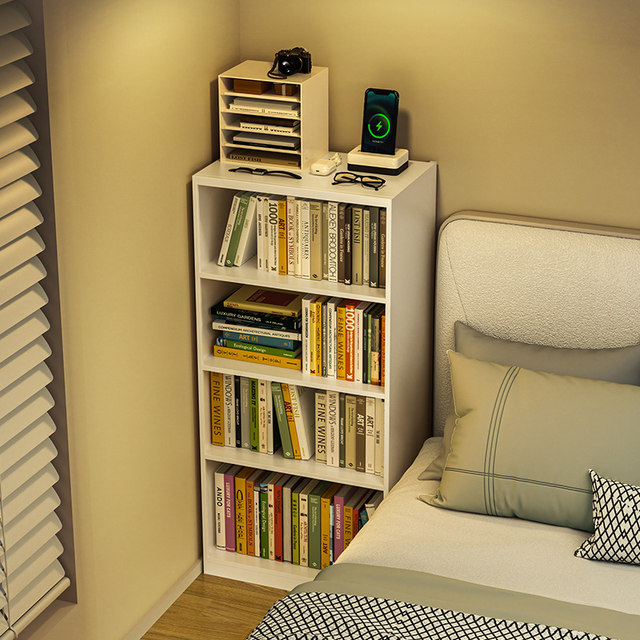 Steel bedside bookcase living room balcony multi-layer floor-to-ceiling ...