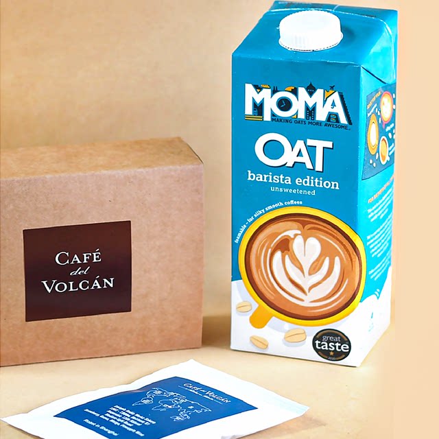 Full box of Swedish imported MOMA oat milk moma coffee master oatmeal ...
