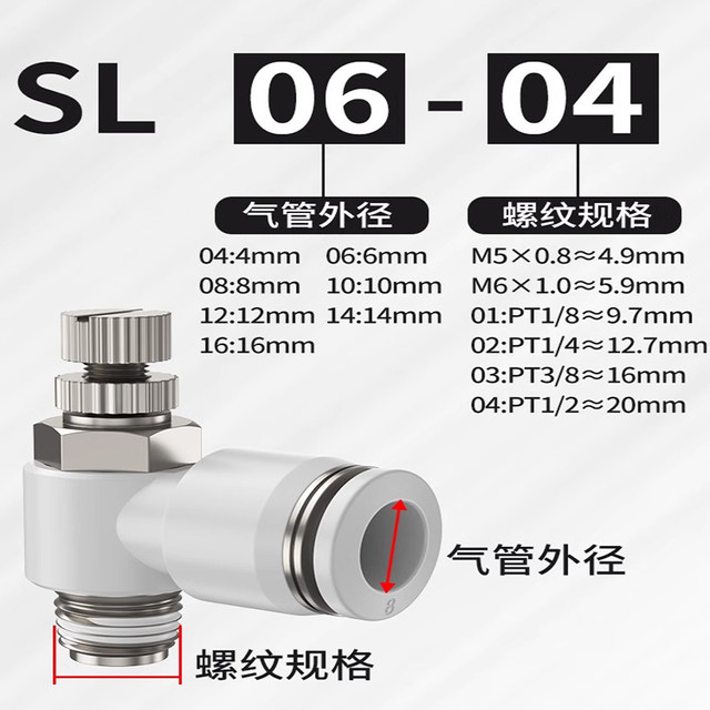 Tracheal regulating valve pneumatic air valve air flow throttle valve pneumatic adjustable pipe ...