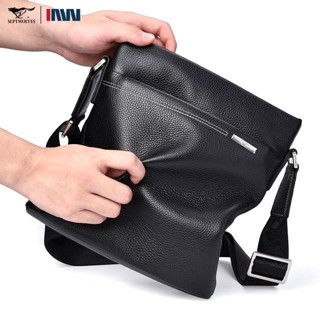 Septwolves men's shoulder bag crossbody bag casual simple large ...