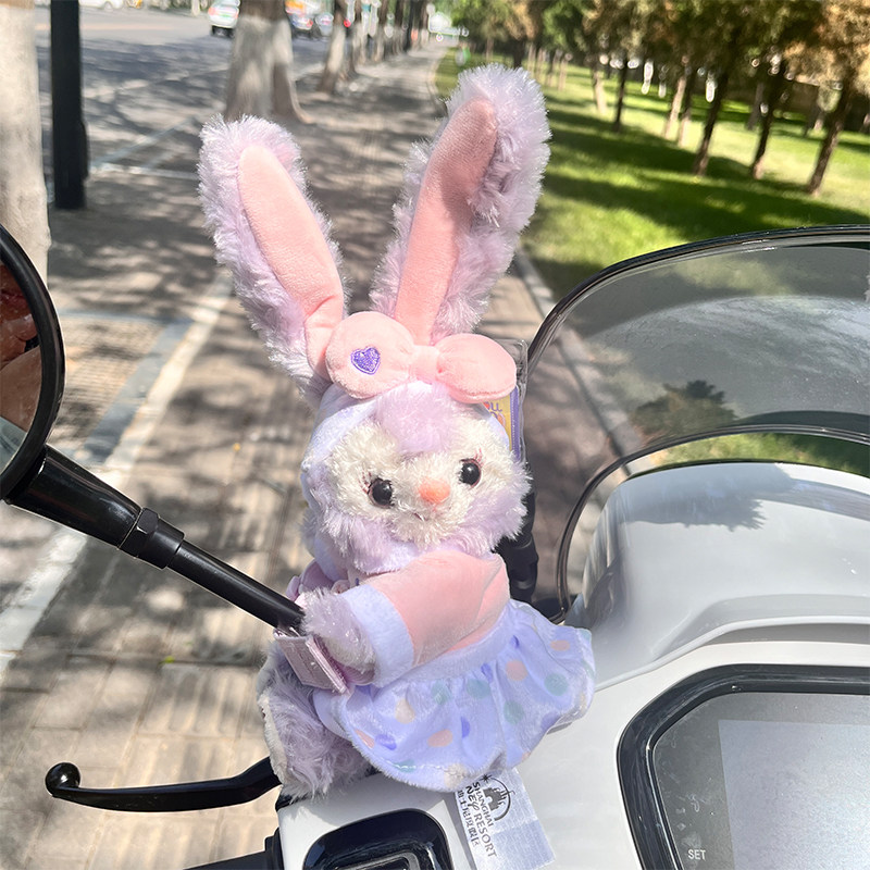 Motorcycle Puppet Star Dewu doll Electric car locomotive rearview ...