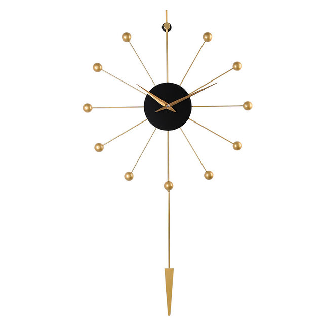 Wall clock living room home modern simple atmospheric fashion clock ...