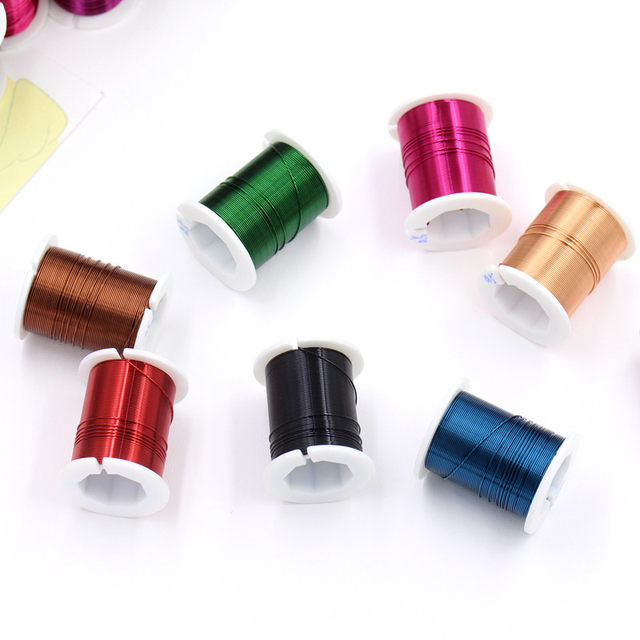 Pure copper enameled colored thin copper wire diy handmade suona reed ...