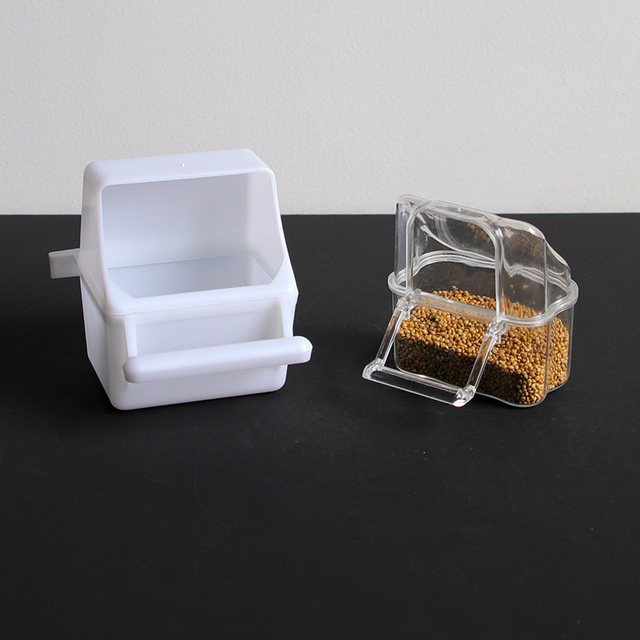 Bird cage accessories, anti-scattering bird food cup, munia budgie bird ...