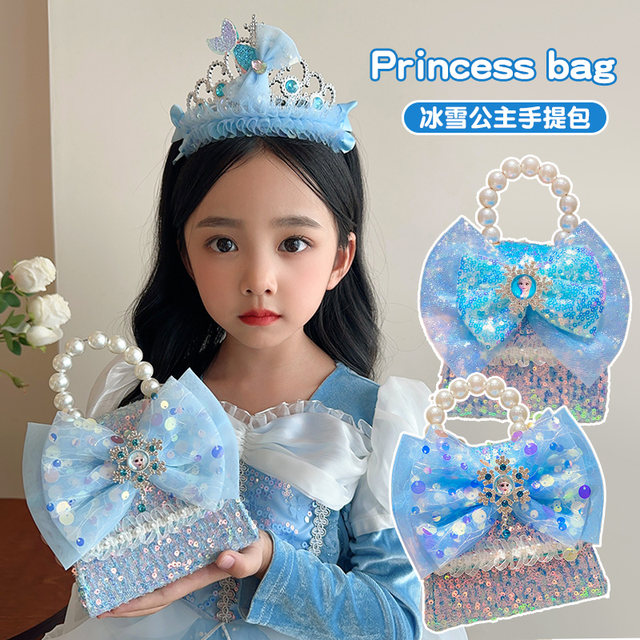 Princess Elsa children's handbag Frozen new little girl handbag cute ...